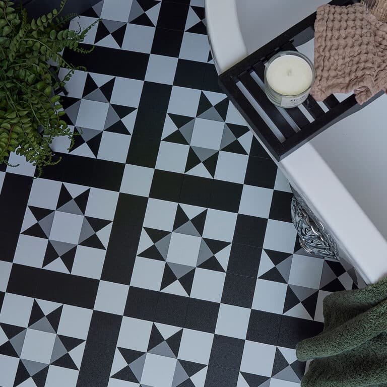 Burford | Victorian Tile Grey/White | J2 Flooring